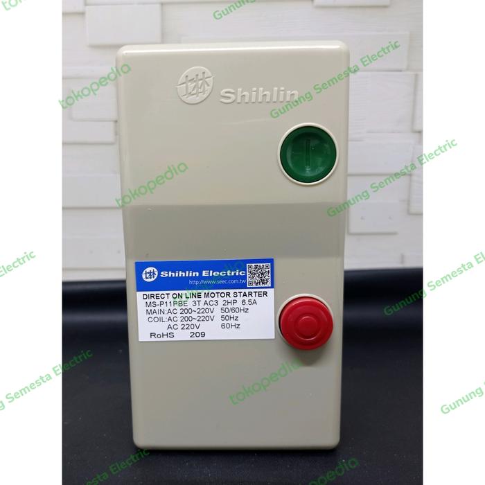 Jual DOL Starter / Magnetic Switch MS-P11PBE 1,7A~9A Shihlin 220V / 380V - Jakarta Pusat ...