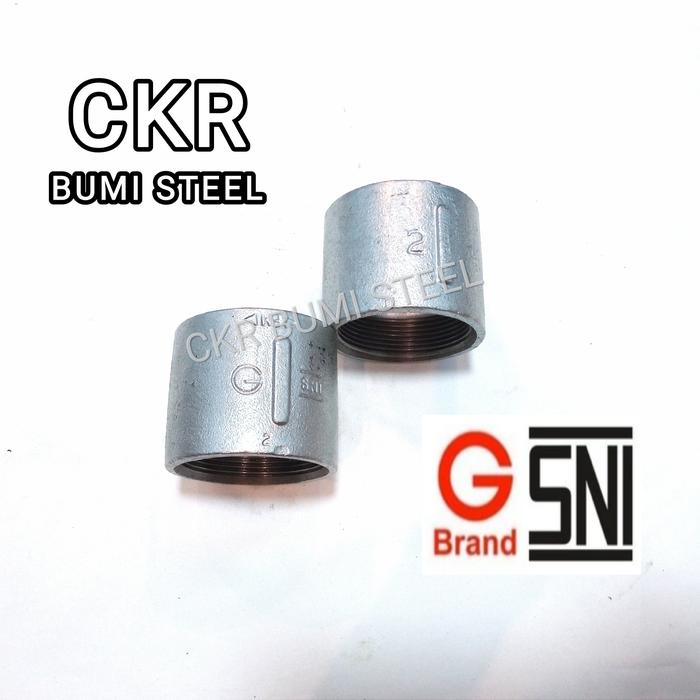 Jual SOCKET GALVANIS 2" INCH BESI / SOCK DRAT DALAM 2" INCH GALVANIS ...