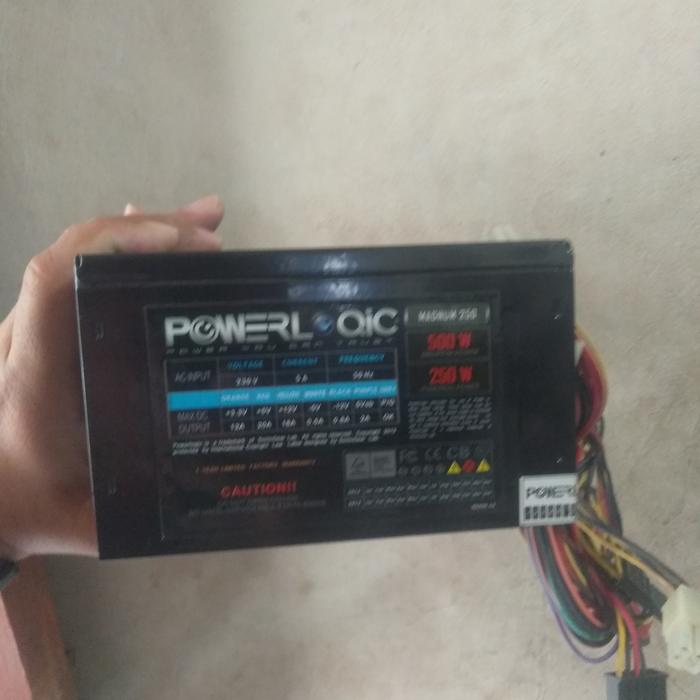 Jual power supply PSU power logic powerlogic Magnum 250 500w 24pin ...