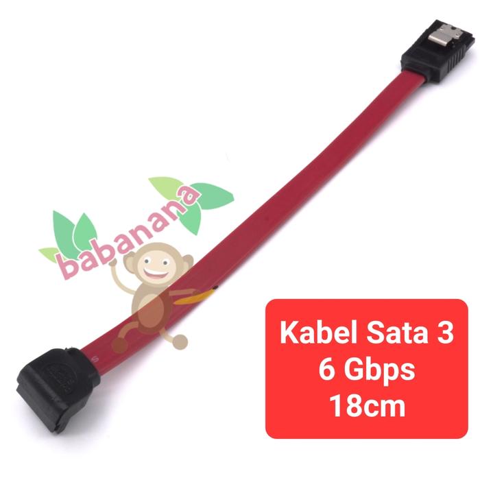 Jual Kabel Sata Data 3 III Klip Besi 90 6Gbps Siku 6 Gbps Pendek Cable ...