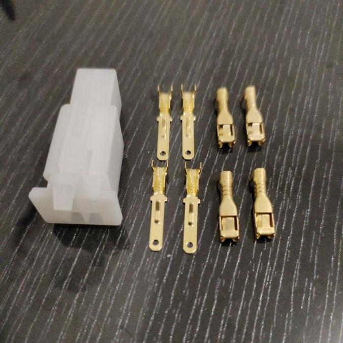 Jual Socket Konektor Kecil 4 Pin Male/Female Dengan Skun Soket Kabel ...