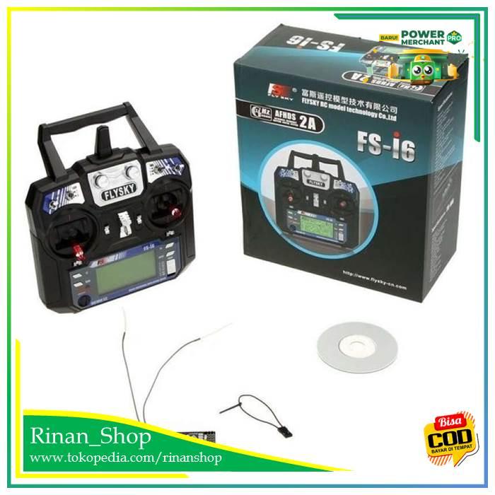Jual FlySky FS-i6 FS i6 2.4G 6CH AFHDS 2A Remote Control Transmitter ...