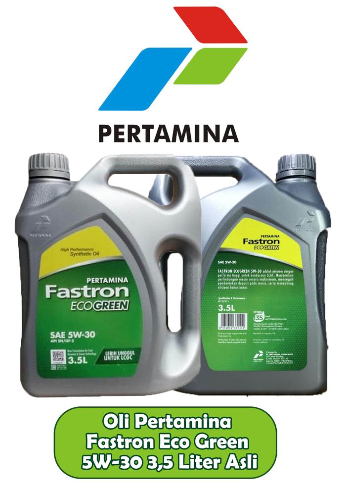 Jual Oli Pertamina Fastron Eco Green 5W-30 3,5 Liter Asli -66214 - Kab ...