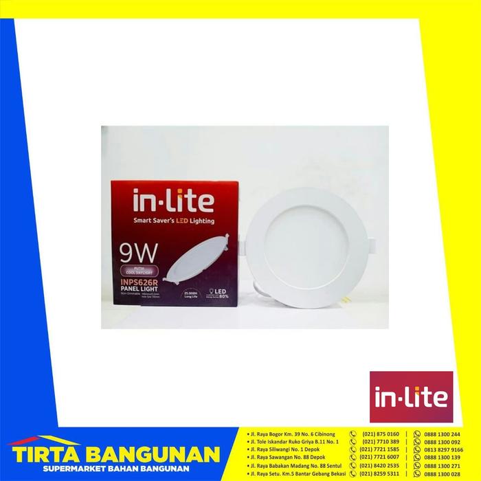 Jual IN-LITE INPS628R DOWNLIGHT INBOW/ LED PANEL INBOW - 18 watt kuning ...