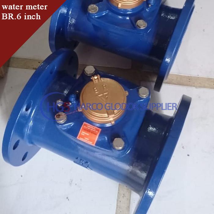 Jual METERAN AIR FLANGE 6 INCH DN 150 / FLOW METER BR / WATER METER ...