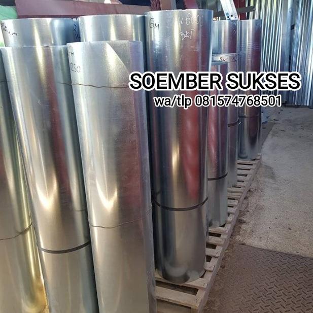 Jual seng galvanis 0.75 mm x 1.2 meter x 50 meter plat seng galvanis ...