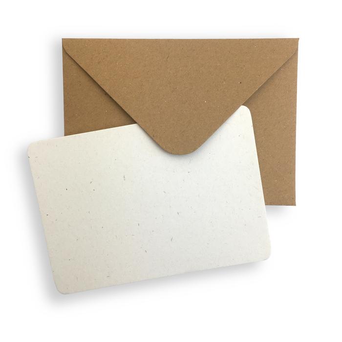 Jual Recycled Greeting Card Blank Kartu Ucapan Kosong Daur Ulang Amplop ...