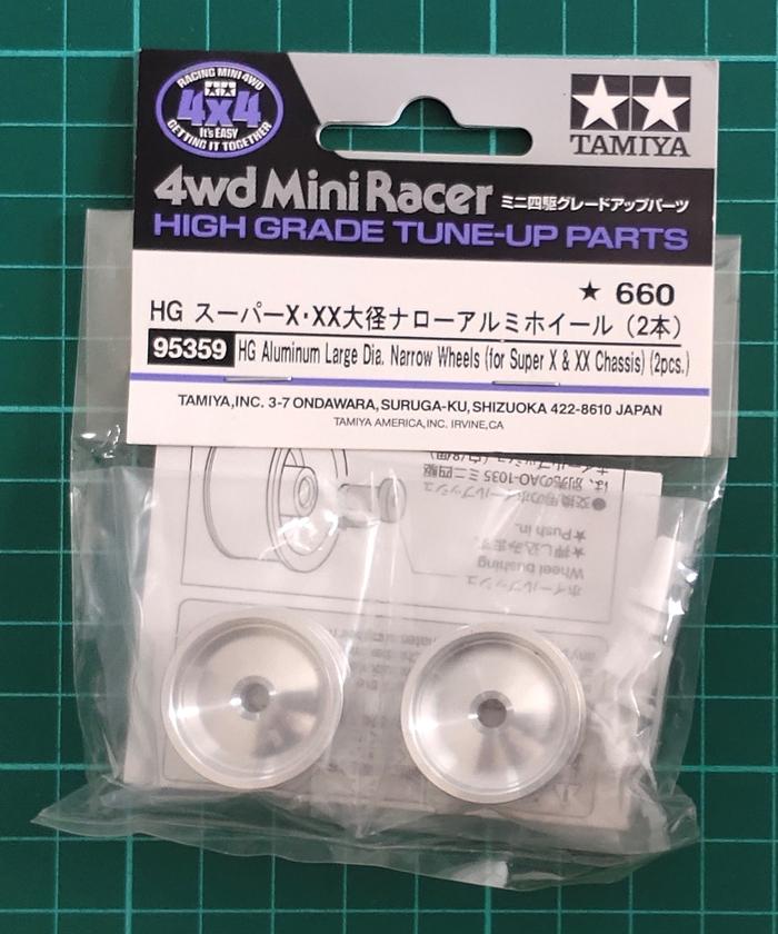Jual Tamiya 95359 HG Aluminum Large Dia. Narrow Wheel (for Super X & XX ...