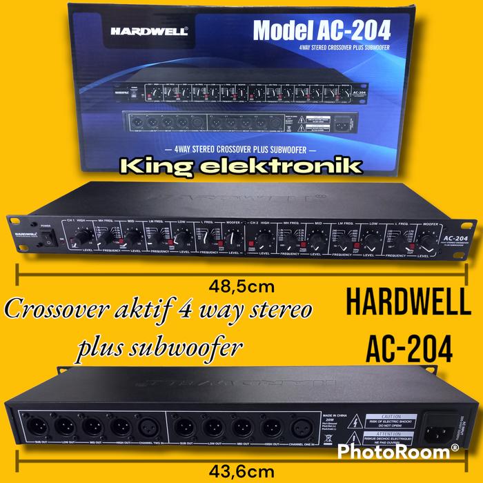 Jual Crossover aktif 4 way hardwell ac 204 plus subwoofer original ...