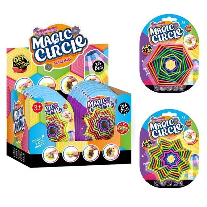 Jual 3d Magic Circle Fidget Toy Toys Star Cube Mainan Anak Sensory ...