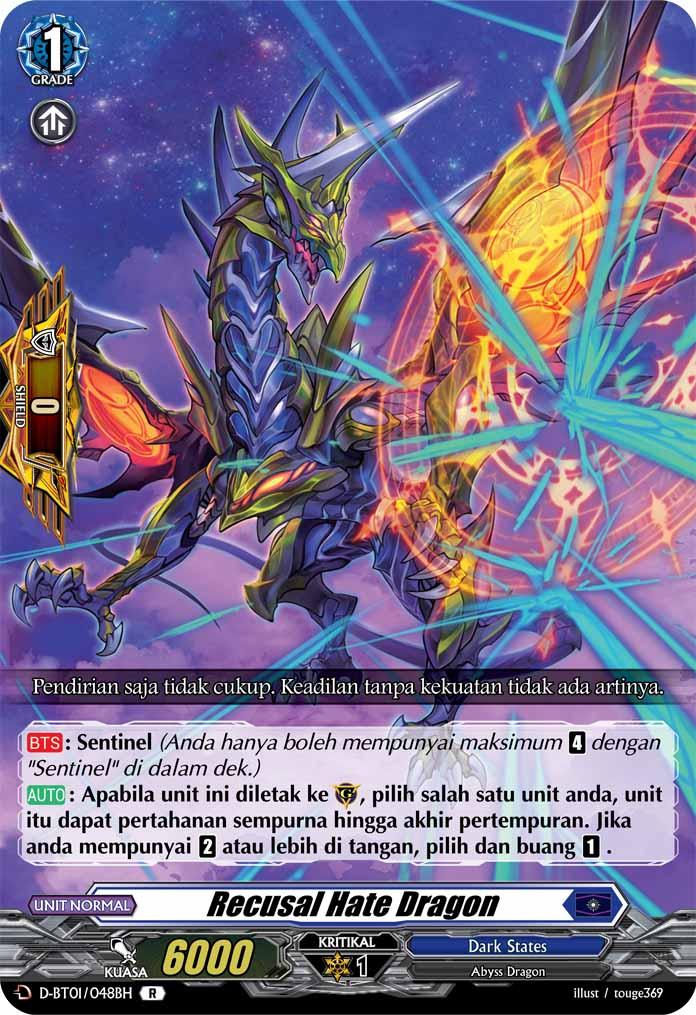 Jual D-BT01/048BH Recusal Hate Dragon | Bahasa Vanguard - Jakarta Barat - Carttu | Tokopedia