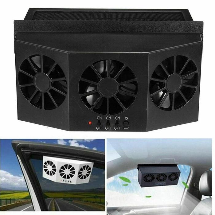 Jual Kipas angin mobil surya Auto Ventilation Car Cooler Solar Powered ...
