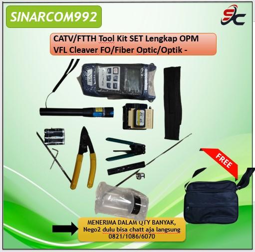 Jual CATV/FTTH Tool Kit SET Lengkap OPM VFL Cleaver FO/Fiber Optic ...