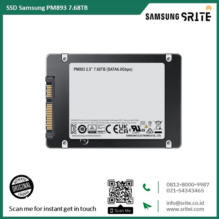 Jual SSD Samsung PM893 7.68TB SATA Enterprise Series Server - Jakarta Barat - SRITEI | Tokopedia
