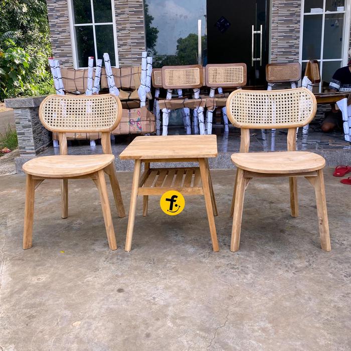 Jual Ready Stock Set Meja Teras Jati Minimalis, Kursi Makan Cafe Retro - Kab. Jepara - FURTECH ...