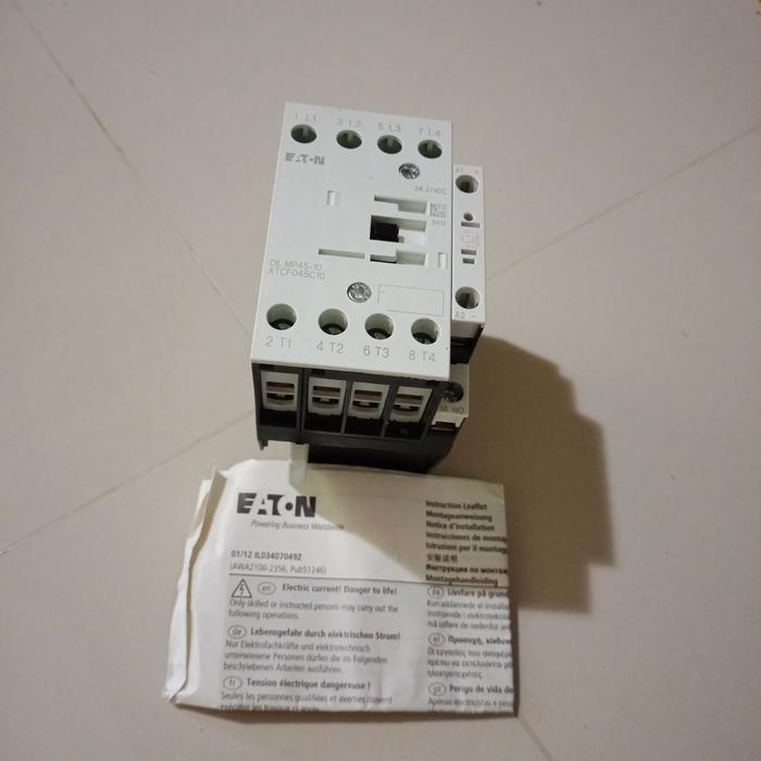 Jual CONTACTOR EATON DILMP45-10(RDC24) XTCF045C10TD EATON Dil Mp45-10 ...