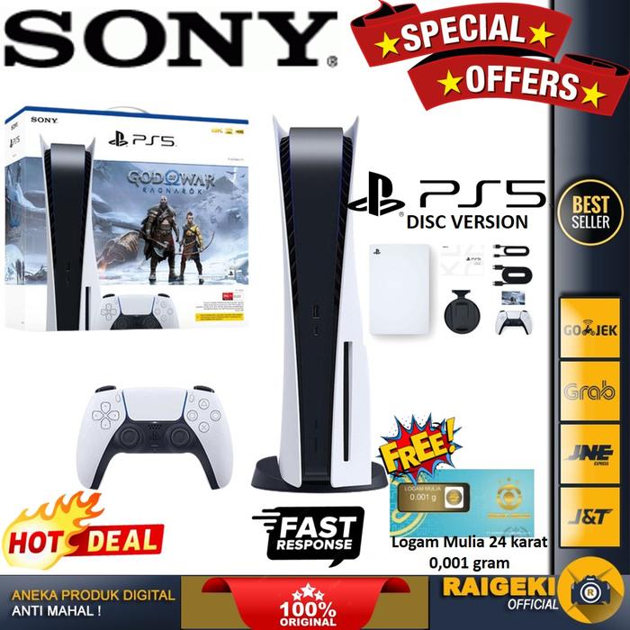Jual Sony PS5 Playstation 5 Console Bundle God of War Ragnarok Disc ...
