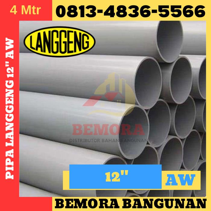 Jual Pipa Pvc Warna abu Merek Langgeng 12 inch Tipe AW (Harga Grosir ...