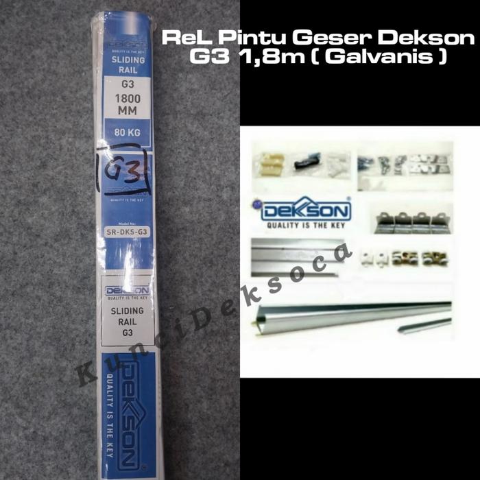 Jual Rel Sliding Dekson G3 Rail Pintu Geser Galvanis Dekkson 1,8m ...