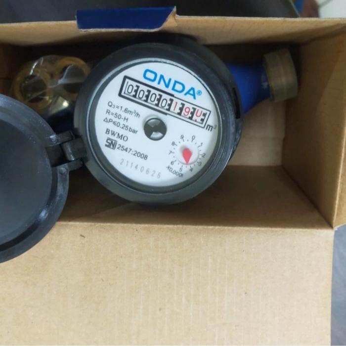 Jual Meteran Air / Water Meter ONDA Size 1/2 Inch DN 15mm BRASS - Jakarta Pusat - METERAN AIR ...