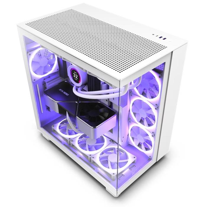 Promo Casing PC Gaming NZXT H9 FLOW Dual Chamber - ATX Mid Tower ...