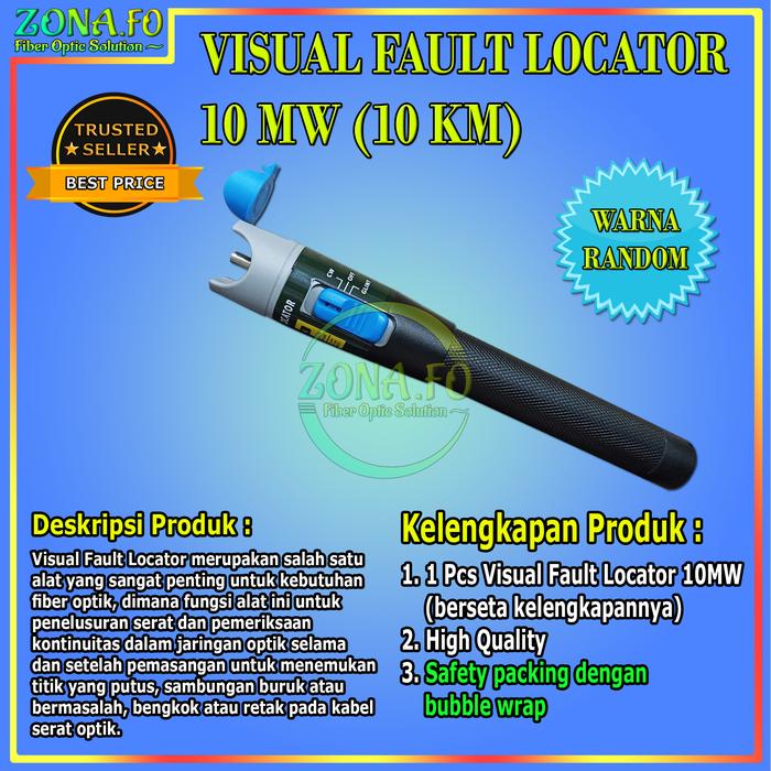 Promo VFL Visual Fault Locator 10mw 10km Senter Fiber Optik Senter VFL ...