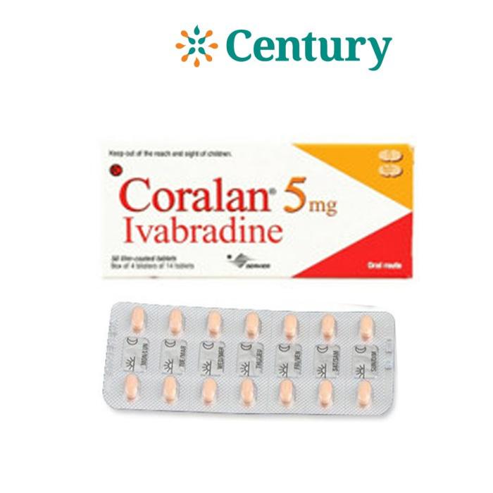 Jual CORALAN 5MG FC 1 STRIP ISI 14 TABLET / HIPERTENSI / IVABRADINE ...