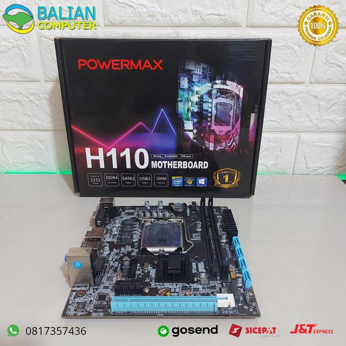 Jual Motherboard H110 LGA 1151 Support NVMe POWERMAX GARANSI 1 TAHUN ...