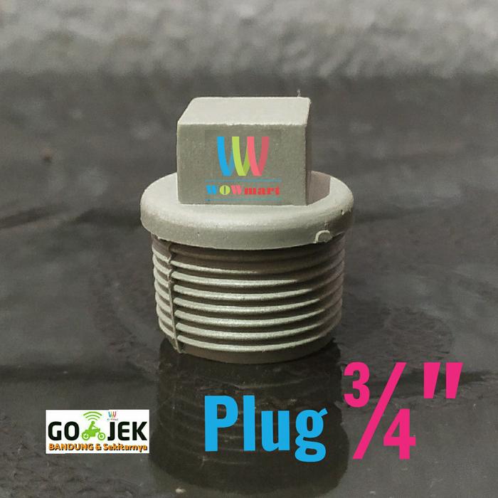 Jual Tutup Dop Drat Luar Plug 3/4 " PVC Sumbat Lubang Pipa Kran - Kota ...