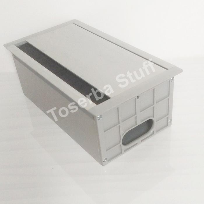 Jual FLIP TOP GROMMET 20CM SILVER ALUMINIUM PENUTUP LUBANG KABEL MEJA ...