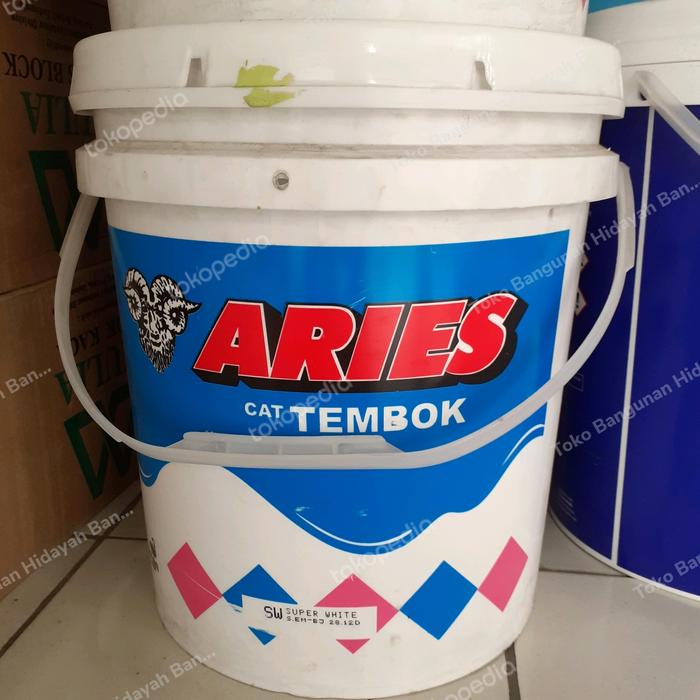 Jual Cat Tembok Aries Avian Pail 20 kg Super White Putih Ekonomis ...