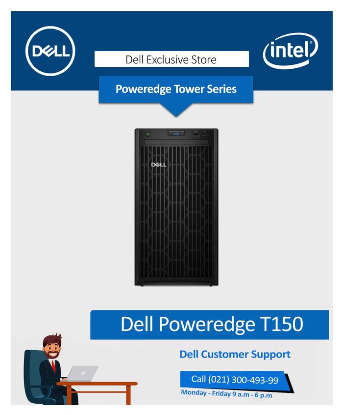 Jual DELL POWEREDGE T150 XEON E-2324G 8GB 2TB SATA RAID H755 DVD DOS ...