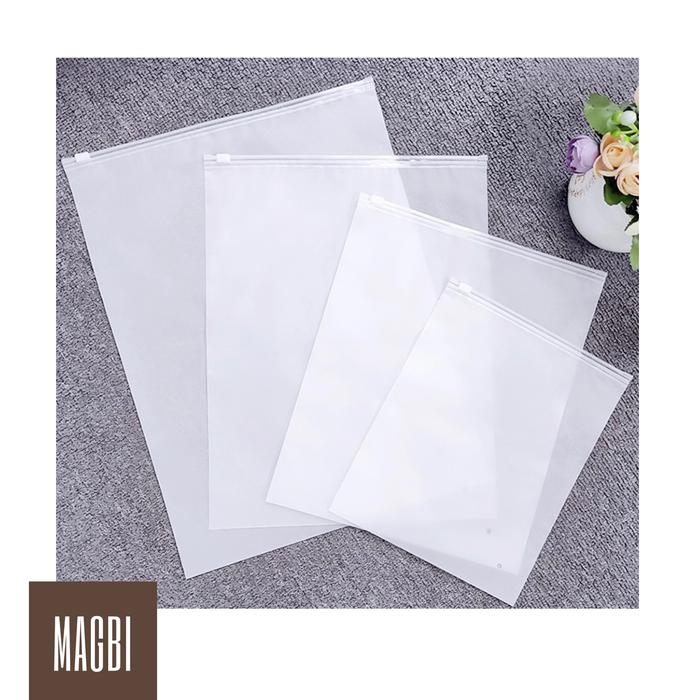 Jual Zipper Bag Storage Travel Bag Baju Plastik baju Jumbo Besar 40 x ...