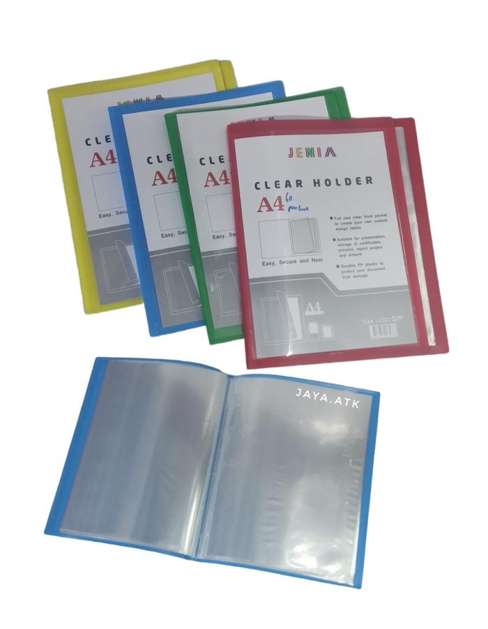 Jual MAP DOKUMEN CLEAR HOLDER A4 60 LEMBAR DISPLAY BOOK KEEPER WARNA ...