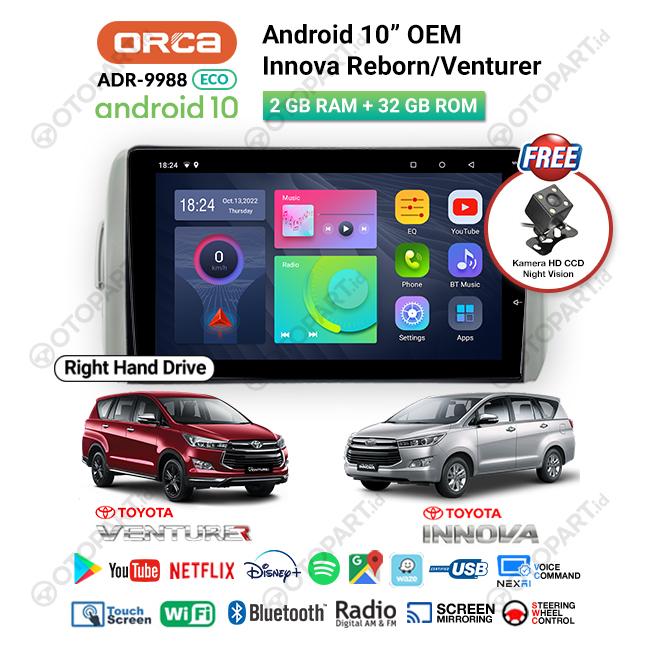 Jual Head Unit Android 10″ inch INNOVA Reborn 2016-2020 ORCA - Kota ...