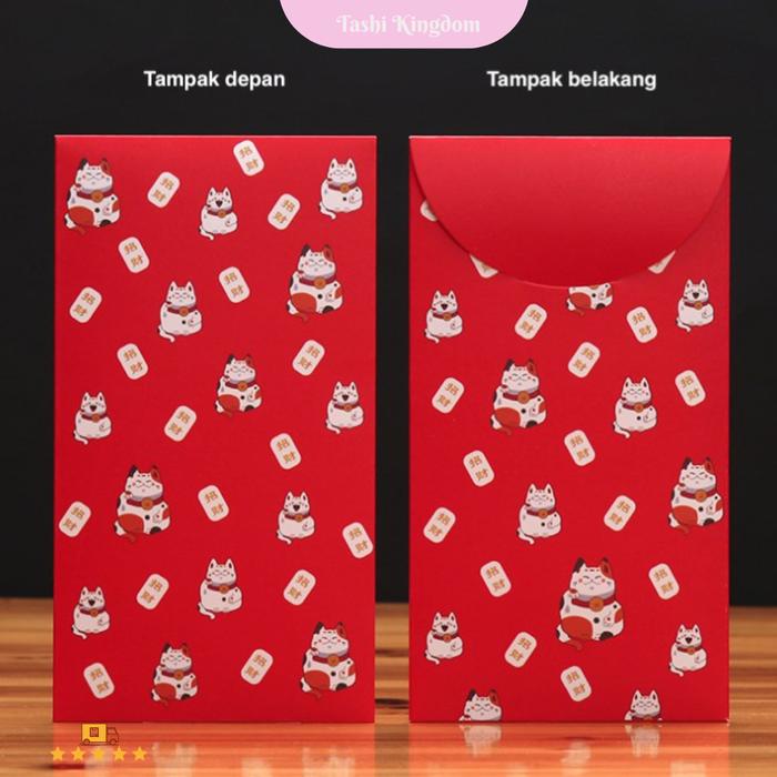 Promo hangbao angpao 2023 amplop imlek motif kucing hoki chinese new ...