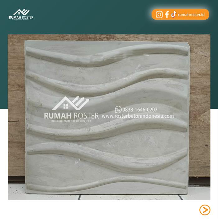Jual WALLPANEL DINDING 3D BETON / PANEL DEKORASI DINDING- UKURAN 50 x ...