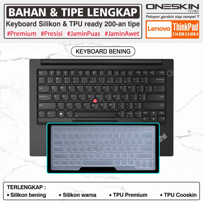 Jual Pelindung Keyboard Protector Lenovo ThinkPad E14 Gen 3 4 G3 G4 ...
