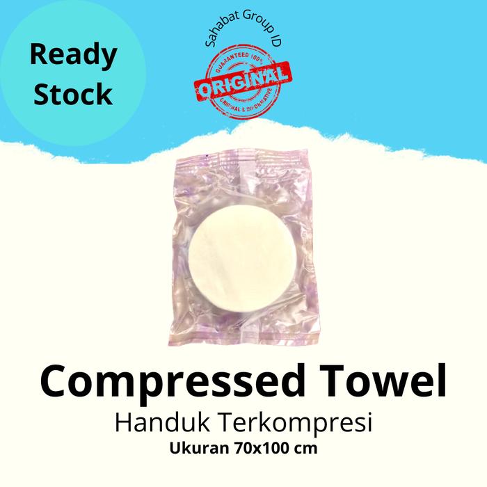 Jual Disposable Compressed Towel Handuk Travel 70x100 cm Handuk Koin ...