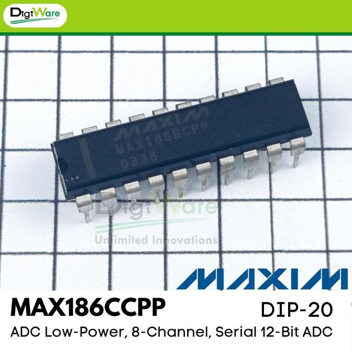 Jual MAX186CCPP Serial ADC Analog Digital Converter 12bit DIp 20 Pin - Kota Surabaya - DigiWare ...