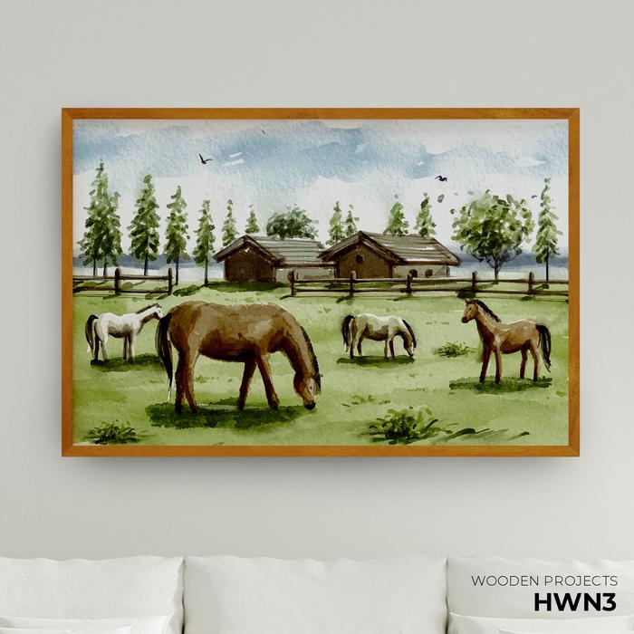 Promo Wooden Projects Hiasan Dinding Frame Pajangan Pemandangan Hewan ...