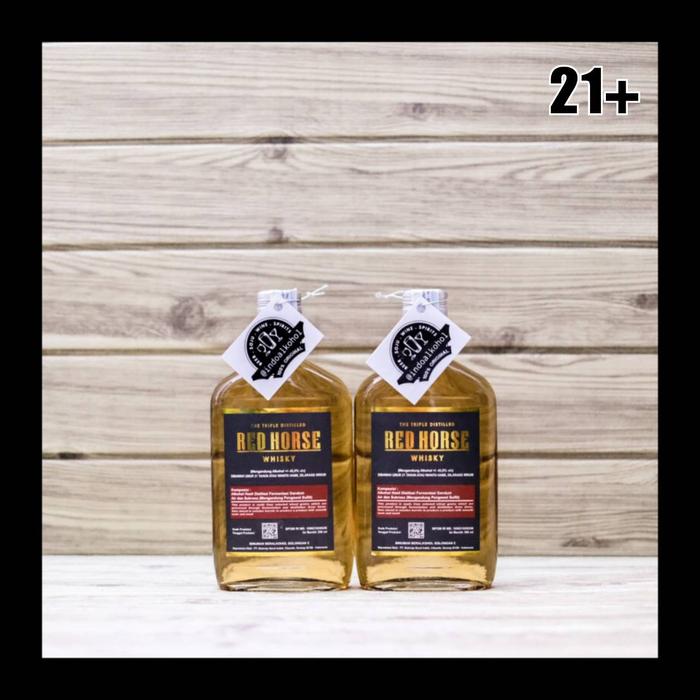 Promo Paket 2 Red Horse Whisky 350ml - INDOALKOHOL Original 100% - Kota ...