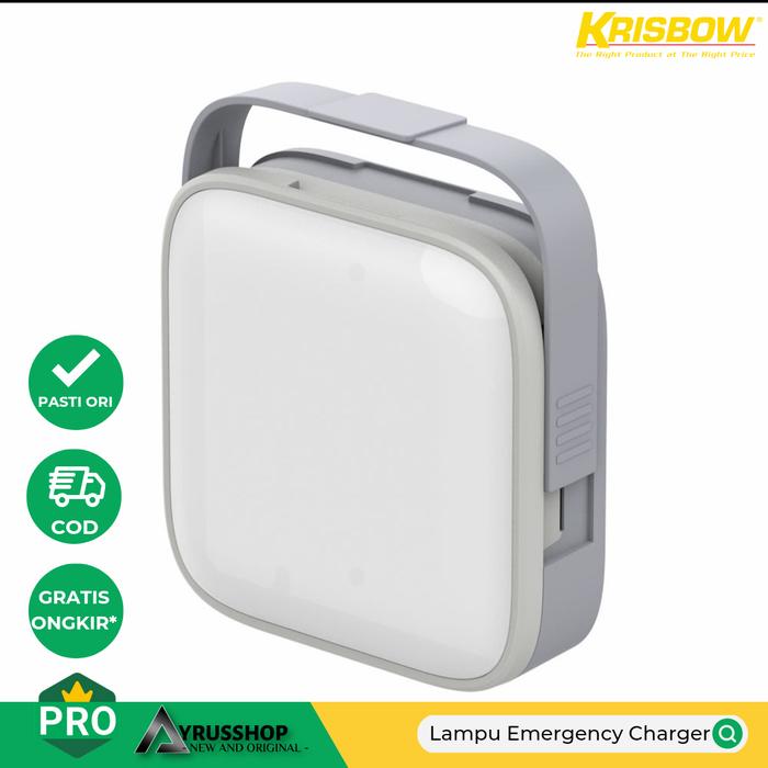 Jual Lampu Darurat Emergency Lamp Recharge Square Portable/Krisbow/LED ...