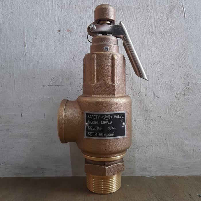 Jual SAFETY VALVE " HISEC " KUNINGAN HANDLE DRAT 10 KG " 11/2 INCH ...