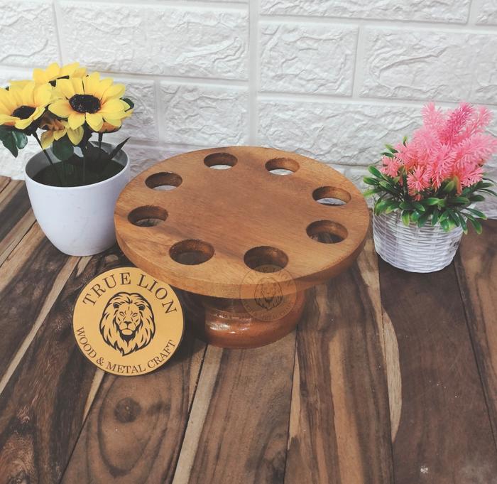 Jual STAND ICE CREAM CONE RAK DISPLAY ES KRIM 8 LUBANG BAHAN KAYU ...