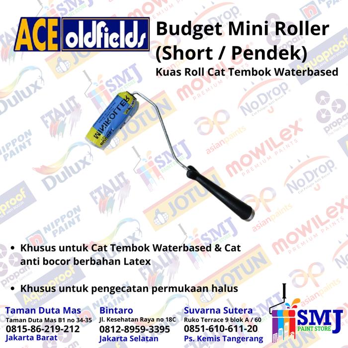 Jual Kuas Roll kapal Tembok Pendek ACE Oldfields Budget Mini Roller ...