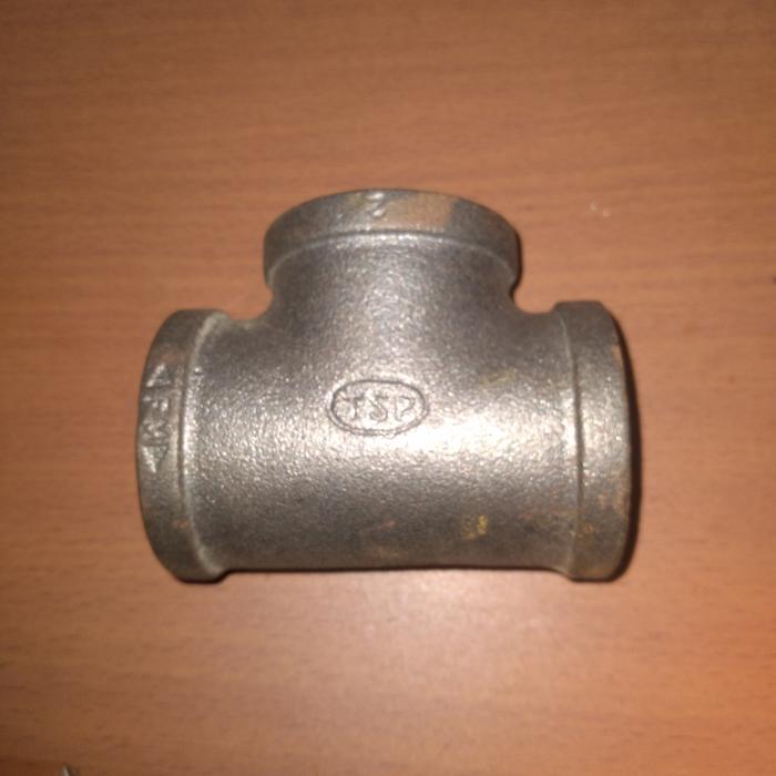 Jual TEE 11/2" inch BESI DRAT TSP BLACK STEEL / GALVANIS - GALVANIS ...