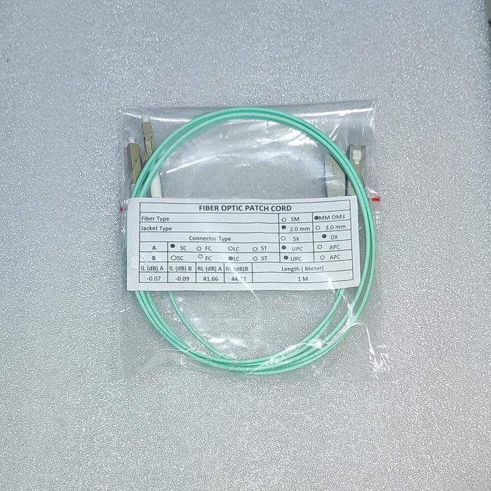 Jual Patchcord FO OM3 SC to LC Multimode Duplex - 1M - Kota Depok ...