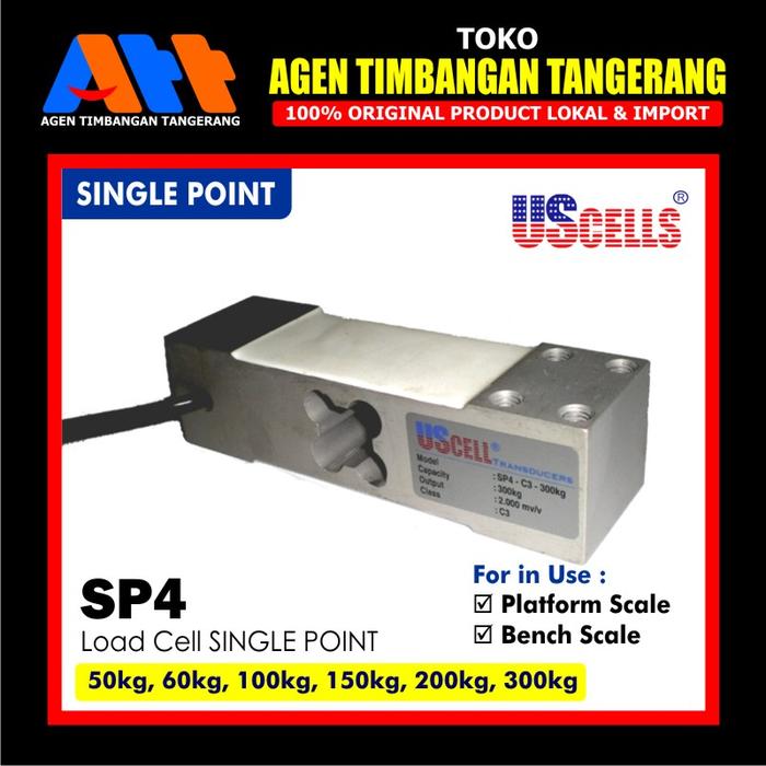 Jual Loadcell USCELL SP4 Cap 50kg hingga 300kg Single Point Loadcell - Kab. Tangerang - Agen ...