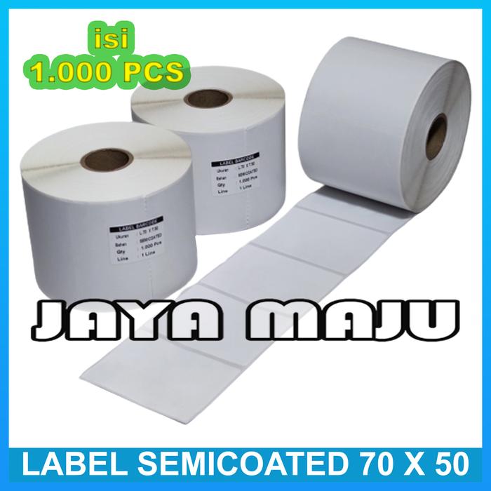 Jual LABEL BARCODE 70 x 50 KERTAS STICKER SEMICOATED 70x50 mm Isi 1.000 ...